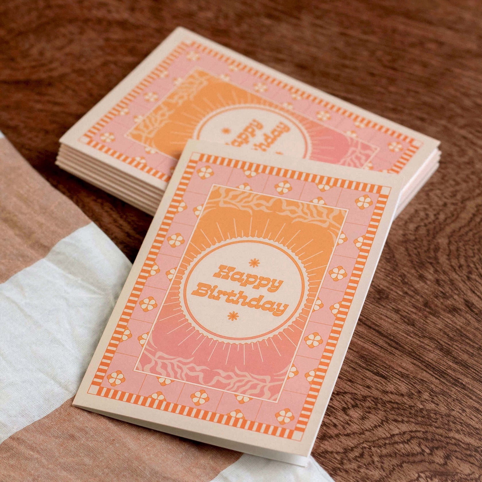 Happy Birthday Sunset Card – Lately Studio