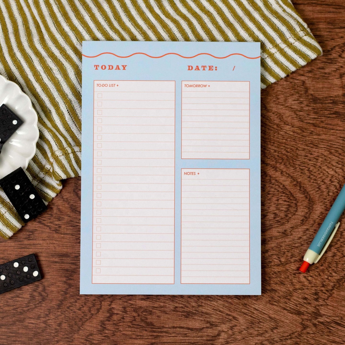 A5 Blue Wiggle Daily Desk Pad – Lately Studio