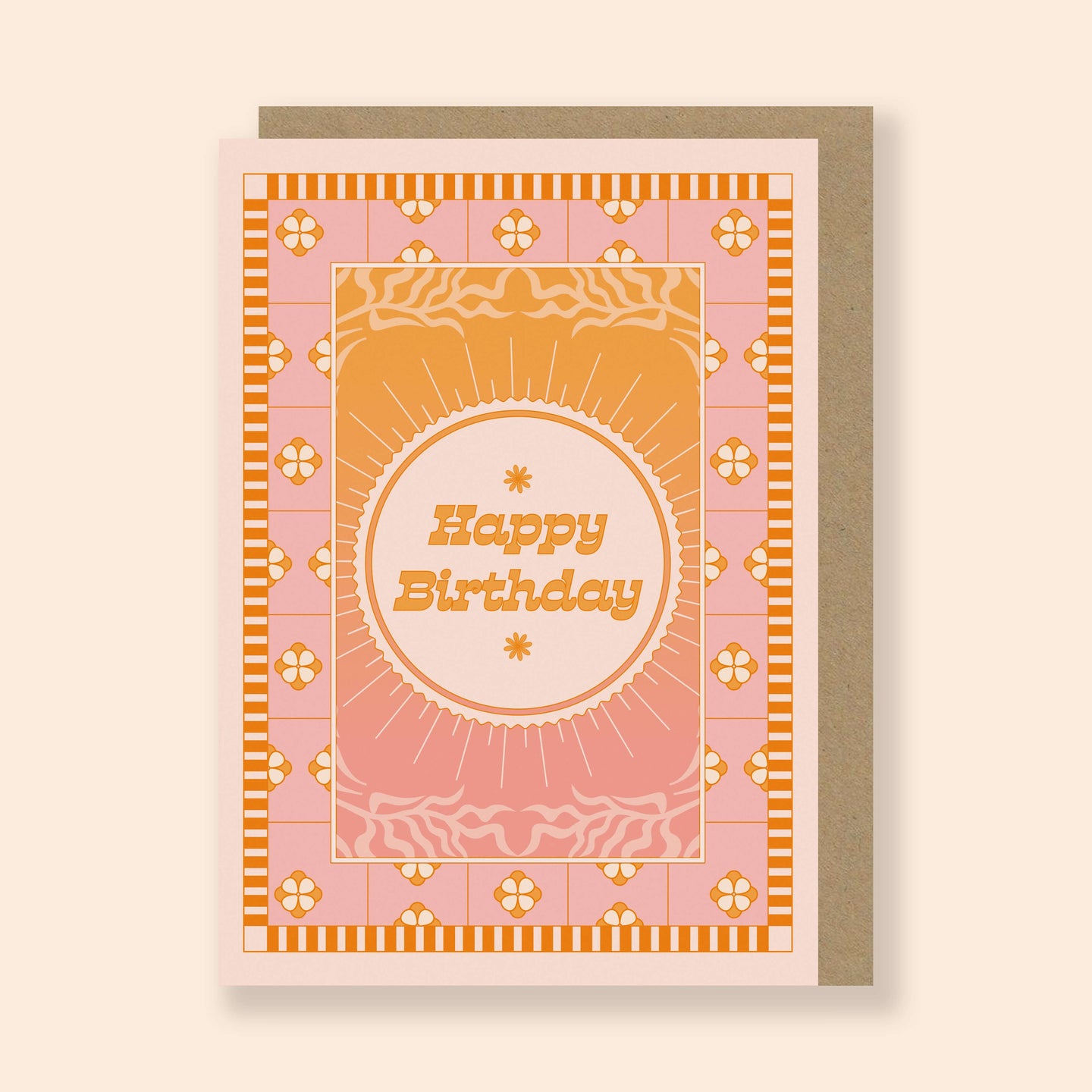 Happy Birthday Sunset Card – Lately Studio